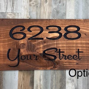 Address Sign | Wood Address Sign | Outdoor Address Sign | Personalized ...