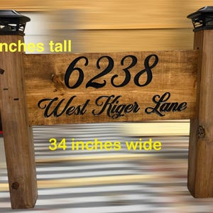 Address Sign | Wood Address Sign | Outdoor Address Sign | Personalized ...