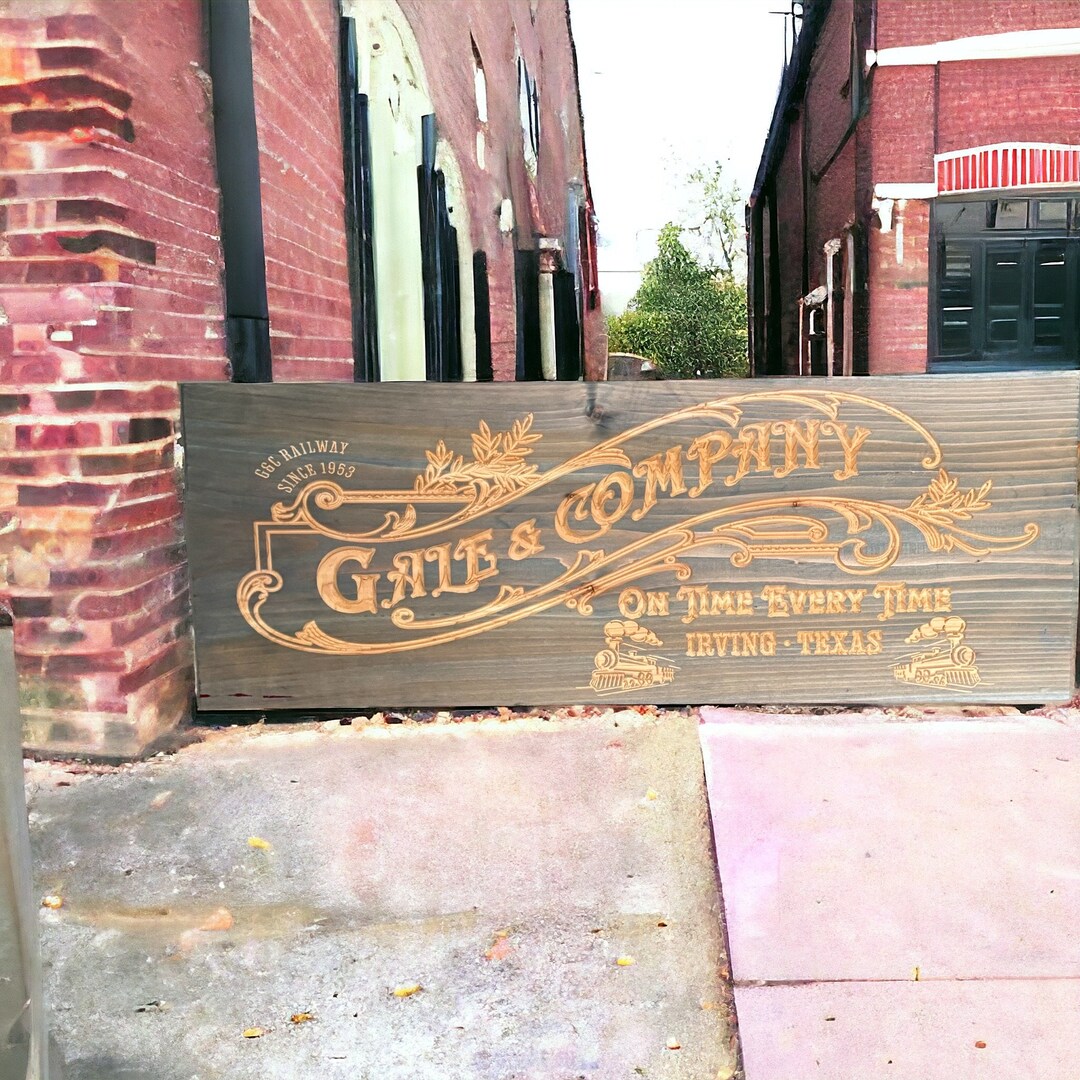 Personalized Vintage Train Theme Sign - Etsy