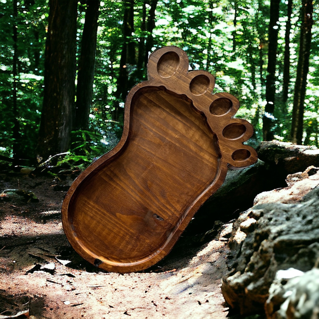 Wood Bigfoot Tray | Bigfoot Catch All Tray Charcuterie | Bigfoot ...
