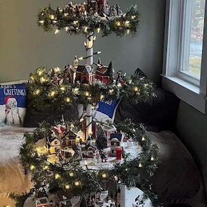 Christmas Tree Village Display Stand Rounds Pack - Etsy