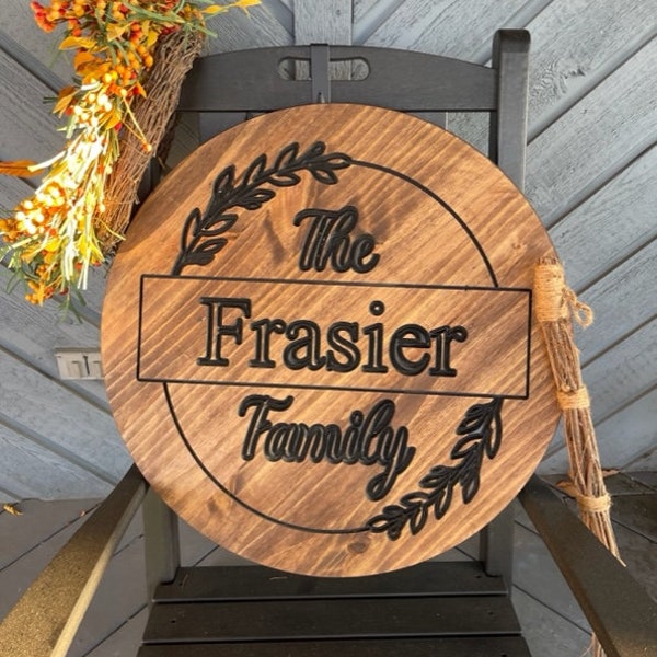 Wood Circle Signs - Etsy