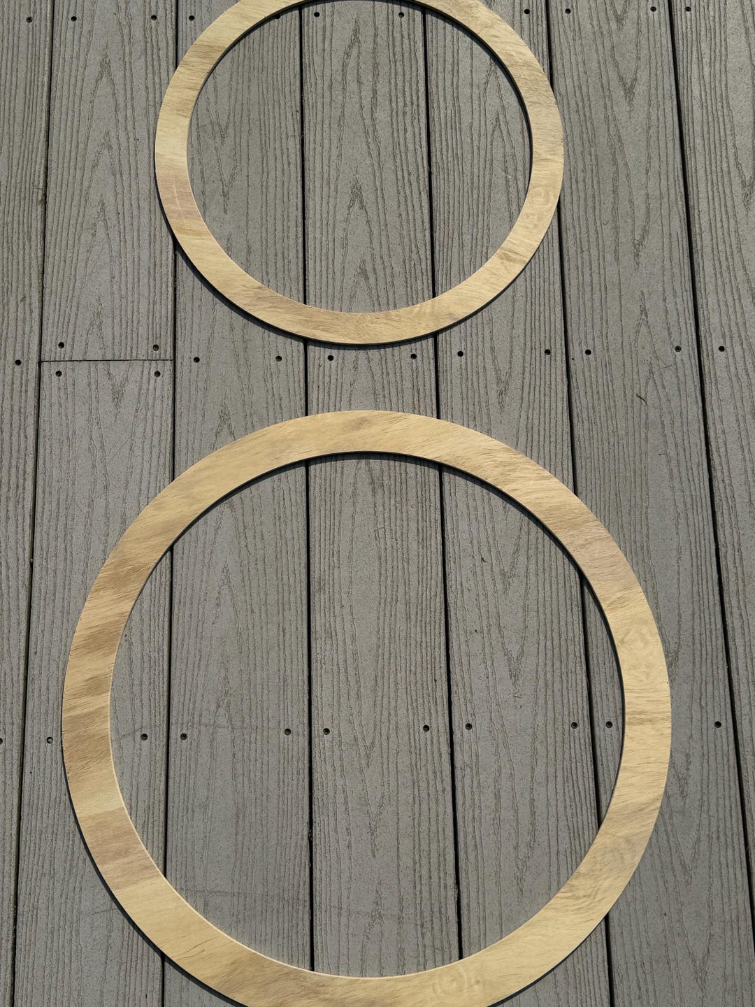 Wood Wreath Rings | 12” - 30” Wide | 1/2” Thickness | Unfinished Wood ...
