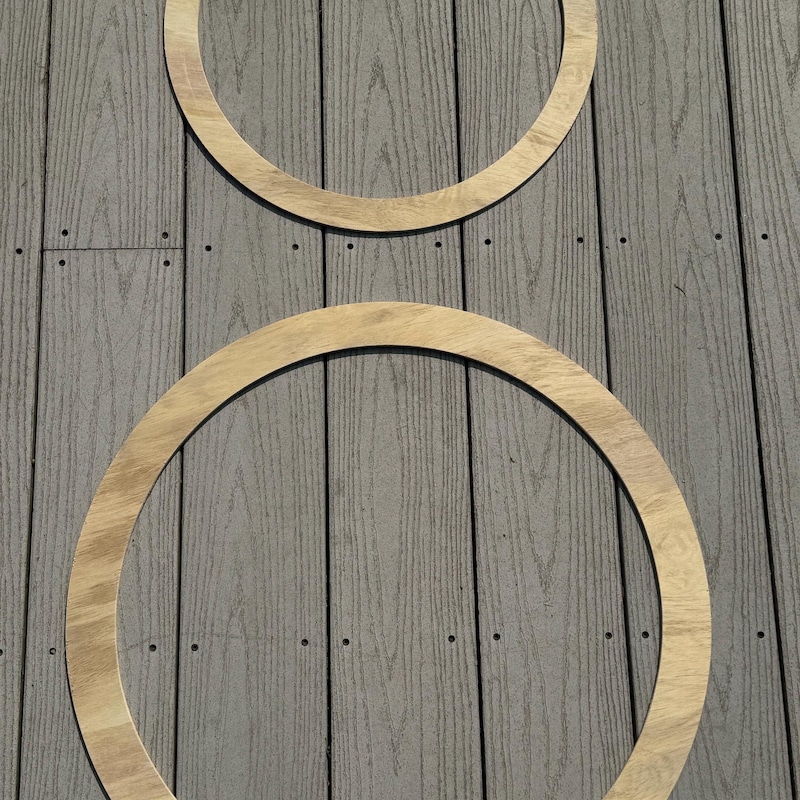 18 Round Wooden Ring - Etsy