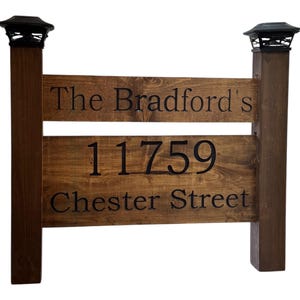 Address Sign | Wood Address Sign | Outdoor Address Sign | Personalized ...