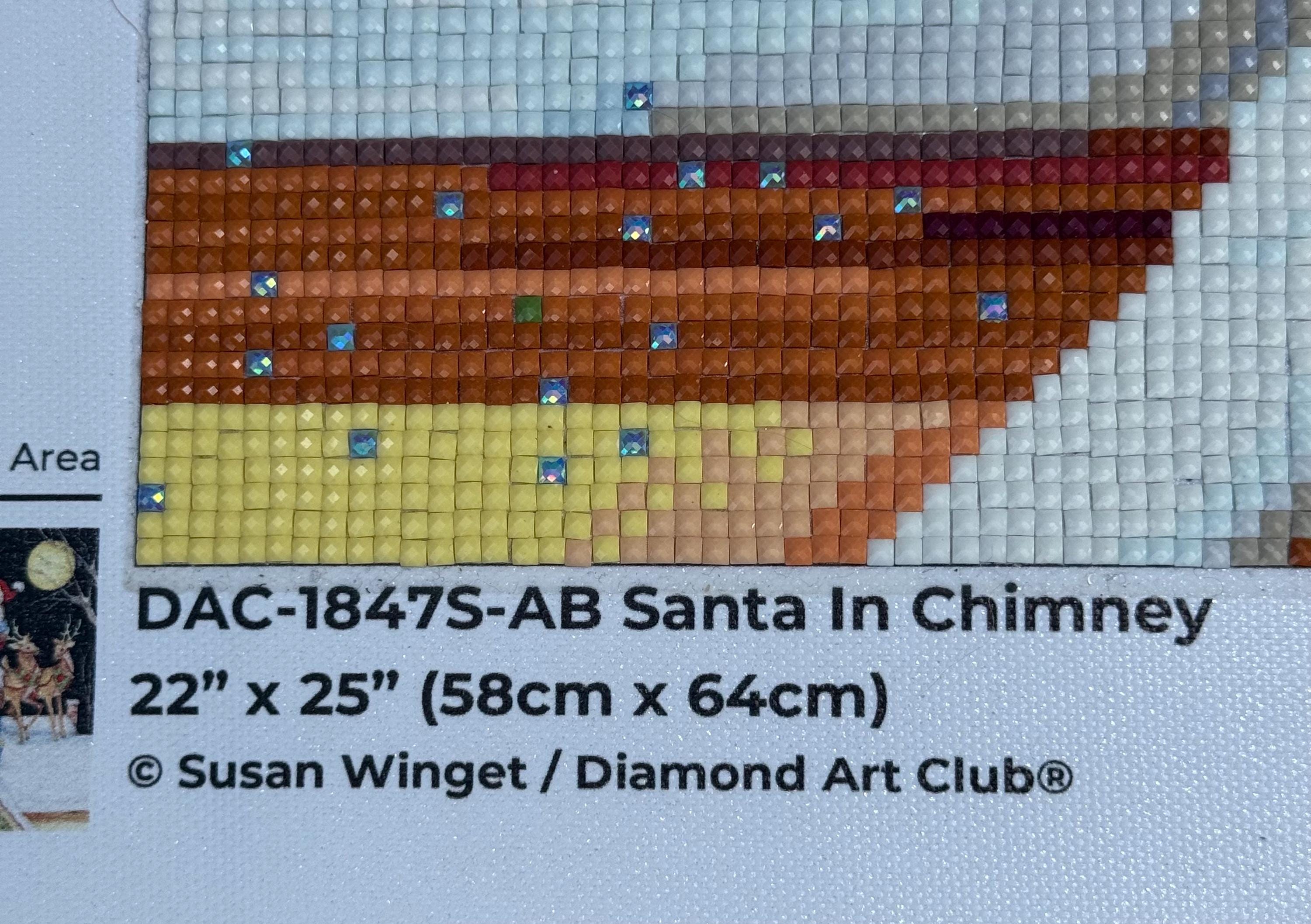 Diamond Painting Finished | Christmas Santa | Diamond Painting Wall Art ...