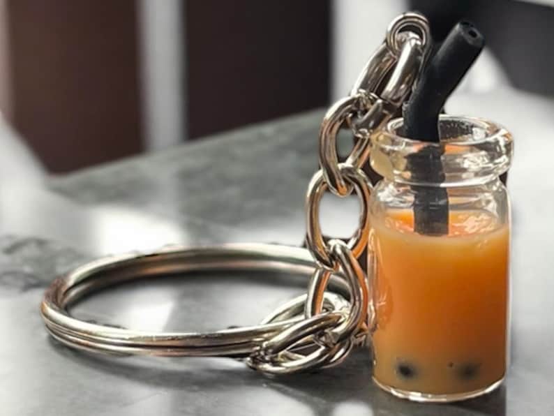 Bubble Tea Keychain. Bubble Tea, Boba, Boba Tea Keychain, Boba Tea ...