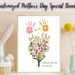 Mother's Day Garden Printable, Mother's Day Craft Handprint Art, Parent ...