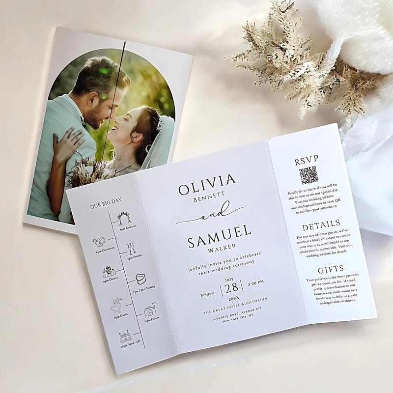 Trifold Invitations - Etsy