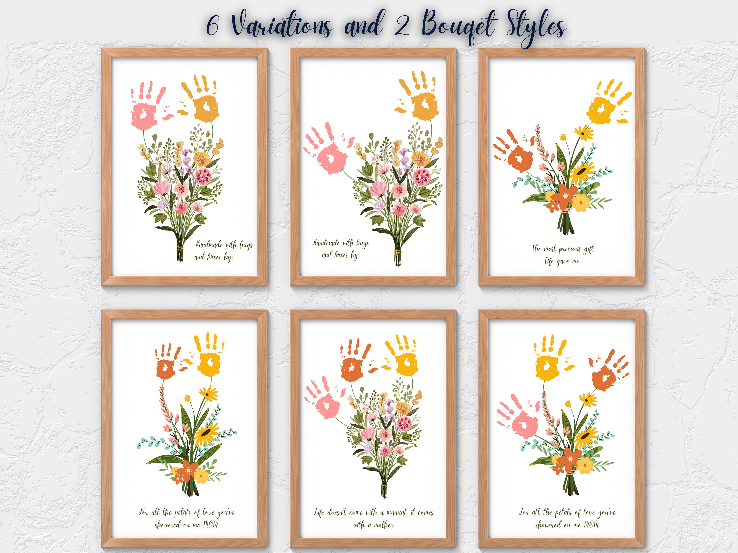 Mother's Day Garden Printable, Mother's Day Craft Handprint Art, Parent ...