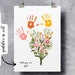 Mother's Day Garden Printable, Mother's Day Craft Handprint Art, Parent ...