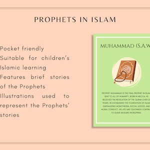 The Prophets in Islam Flashcards, 25 Prophets in Islam Flashcards PDF ...