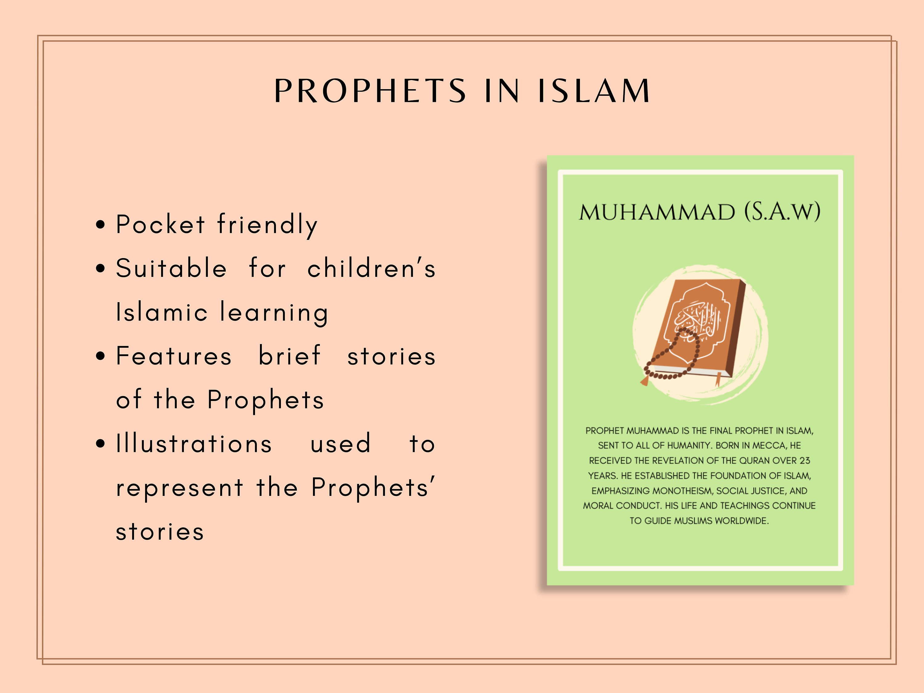 The Prophets in Islam Flashcards, 25 Prophets in Islam Flashcards PDF ...