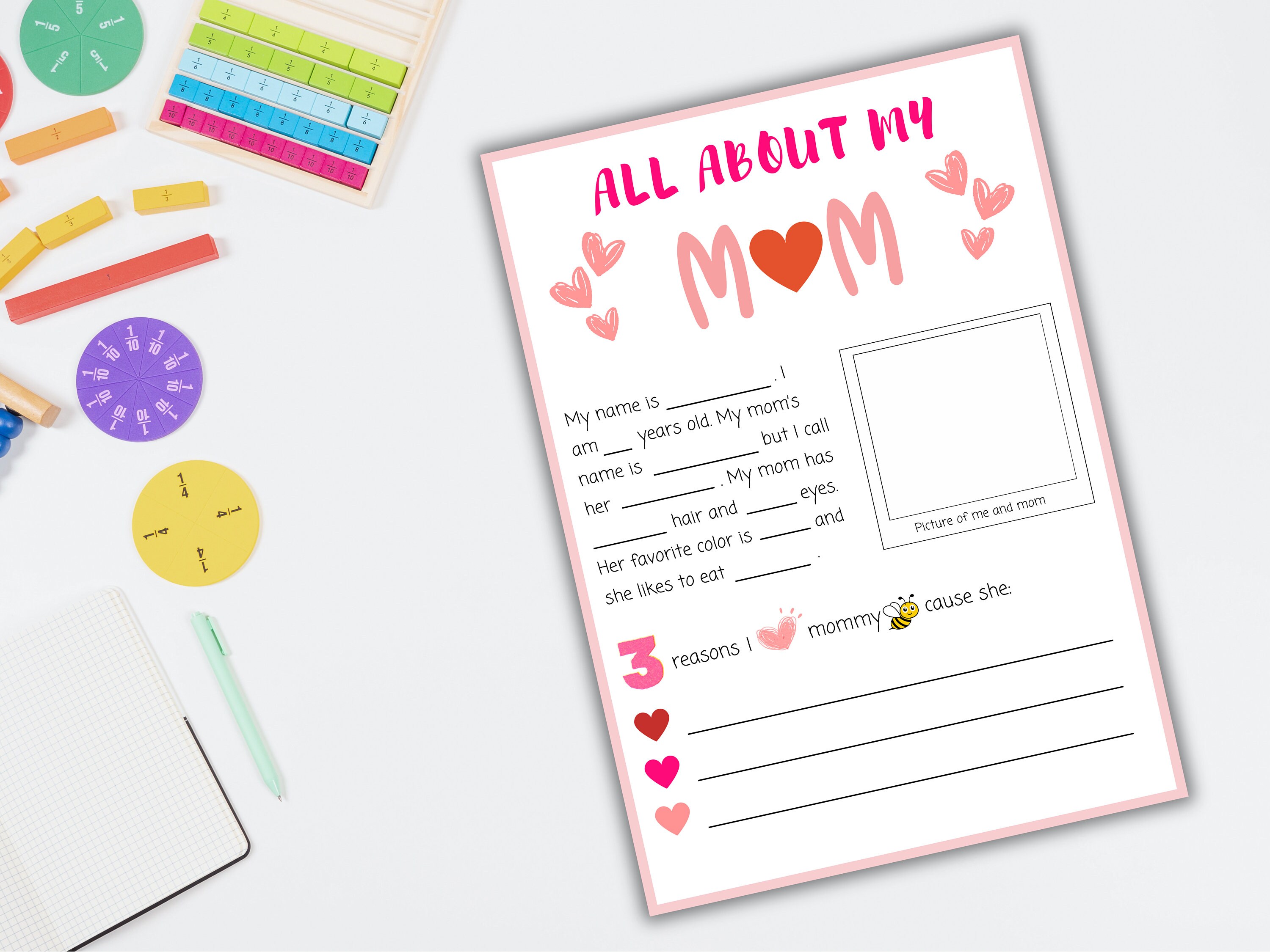 Mother's Day Printable, Teacher and Parent Resources, All About My Mom ...
