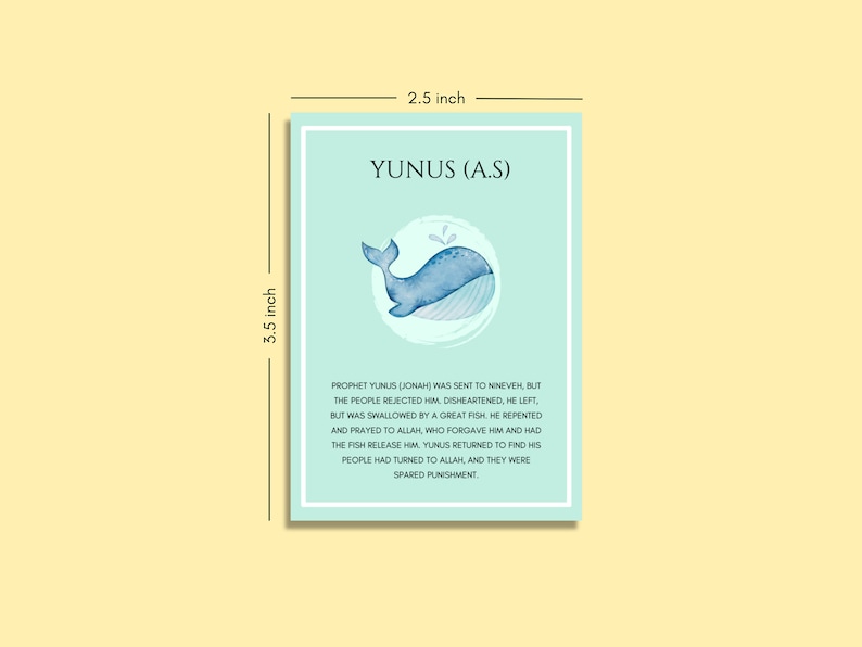 The Prophets in Islam Flashcards, 25 Prophets in Islam Flashcards PDF, Islamic Prophets Stories ...