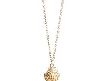Scallop Seashell Necklace Handmade Seashell Necklace Shell Necklace ...