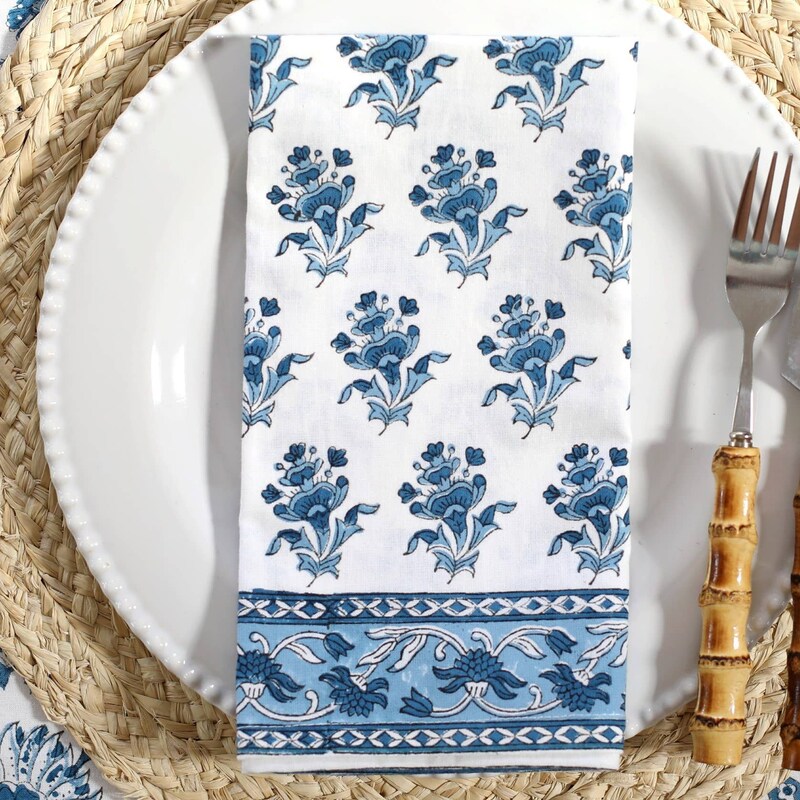 Block Print Napkins - Etsy