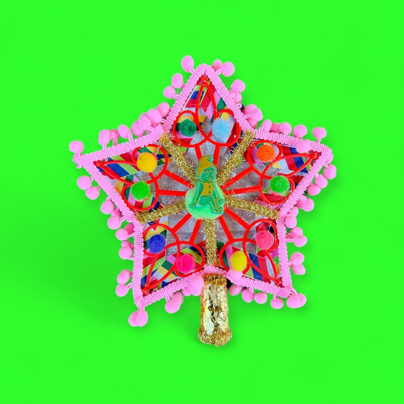 Star Tree Topper Mid Century Vintage Elf Knee Hugger Elf on Shelf - Etsy