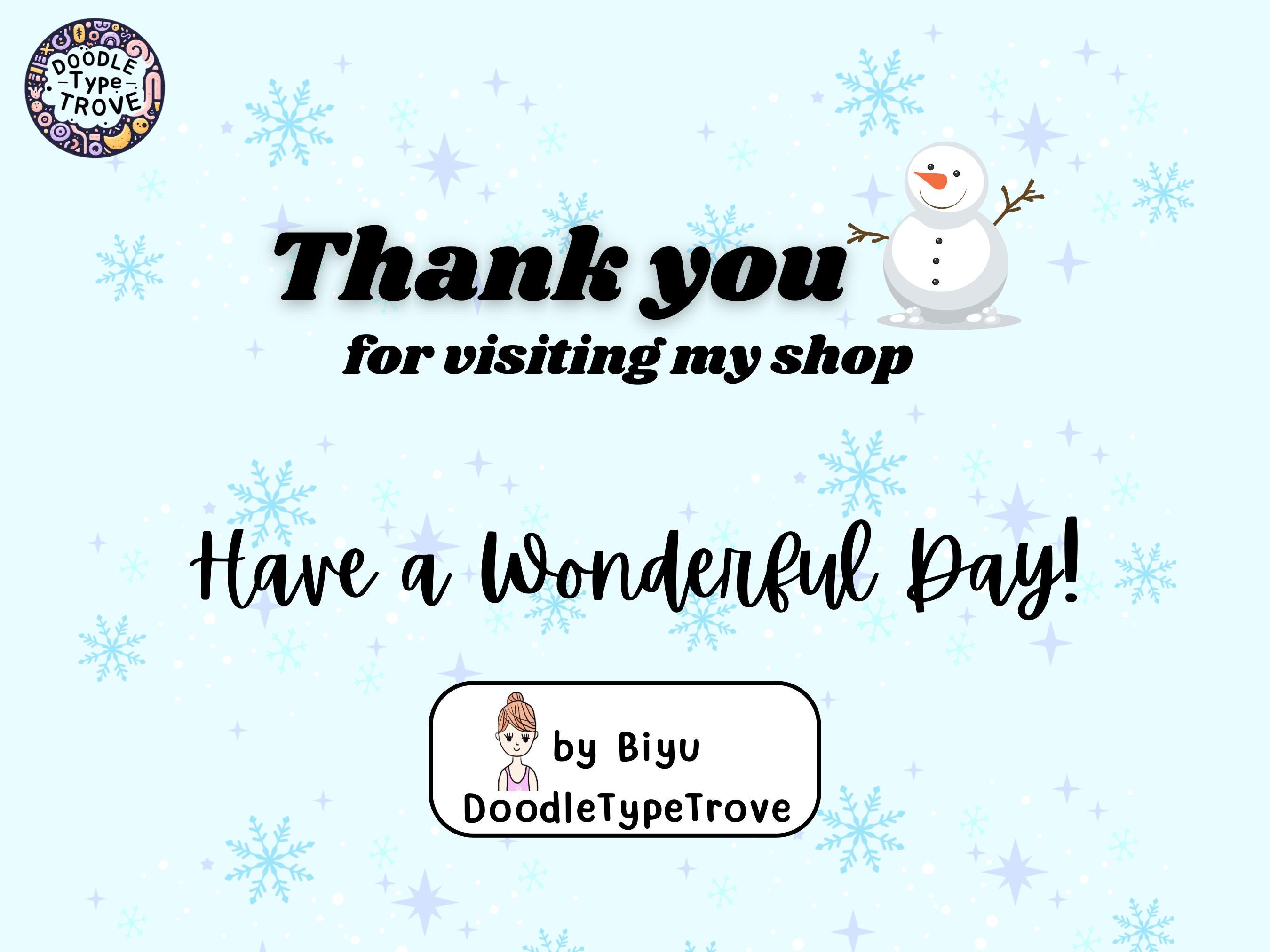 Winter Snowflake Alphabet Doodles | Hand-drawn Clipart Letters ...