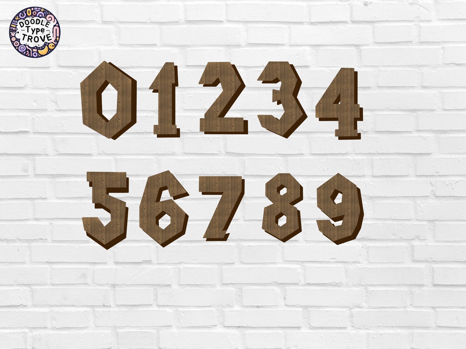 Wood Alphabet Doodles | Hand-drawn Letters Clipart | Instant Download ...