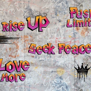 Spray Break Graffiti Alphabet PNG - Urban Street Art Digital Font ...