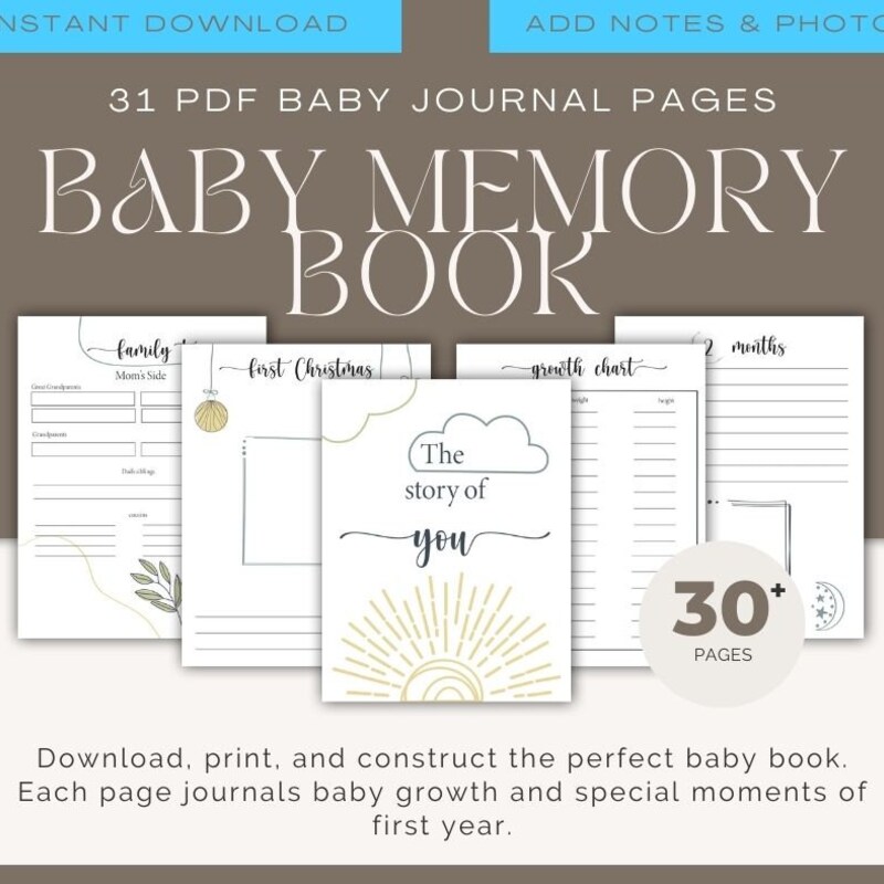 Baby Book Pages - Etsy