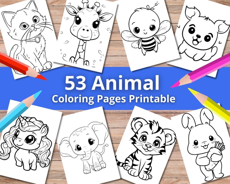 Coloring Pages for Kids Printable, 53 Easy Coloring Pages for Kids ...