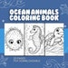 20 Sea Animals Coloring Pages | PDF Printable Digital | Ocean Animal ...