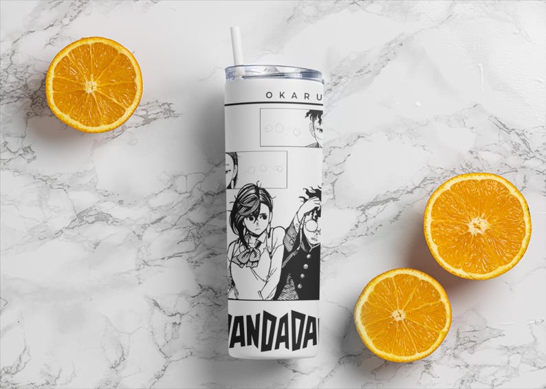 Dandadan 20oz Skinny Tumbler With Straw/anime-inspired Drinkware for ...