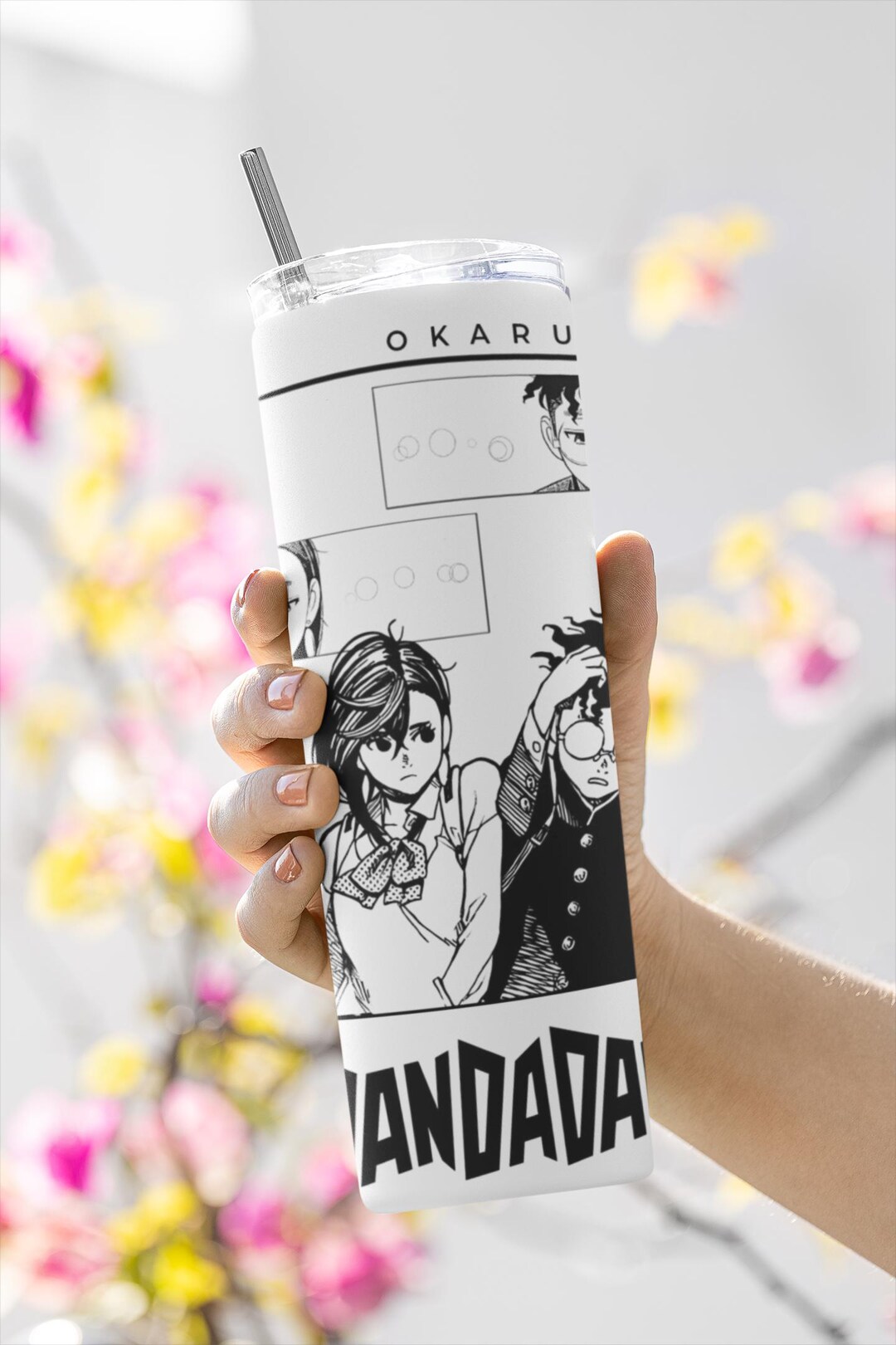 Dandadan 20oz Skinny Tumbler With Straw/anime-inspired Drinkware for ...