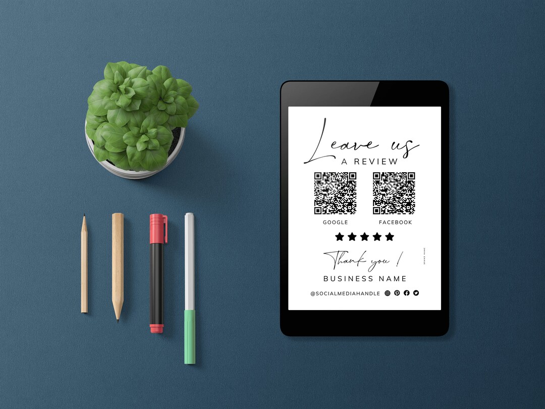 Feedback QR Code Salon Sign Template, Tap to Pay, Popup Shop, How to ...