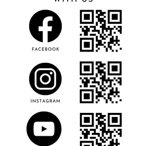 Connect With Us QR Code Template, Business QR Code Printable for Tap to ...
