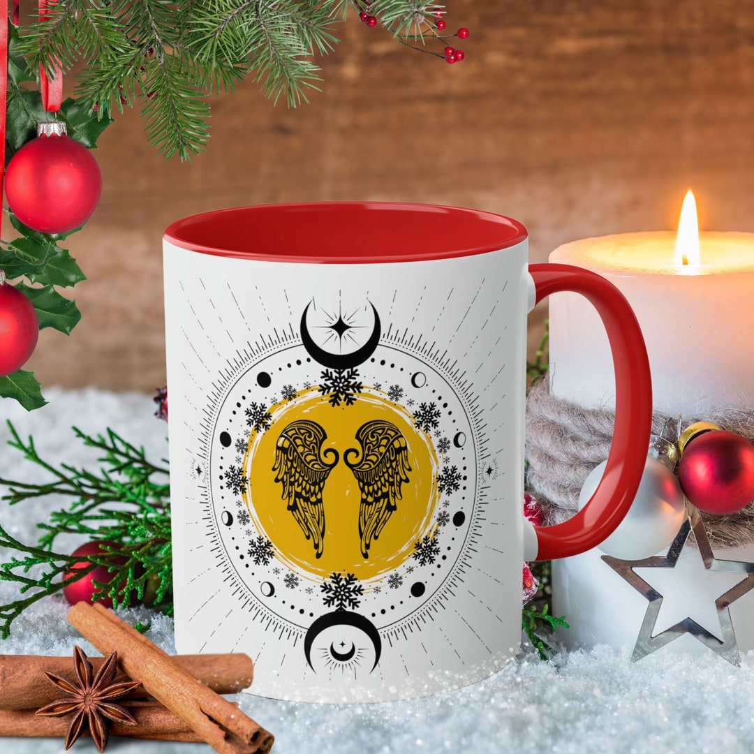 Christmas Coffee Cup Secret Santa Hot Chocolate Boho Mug Gift for Xmas ...