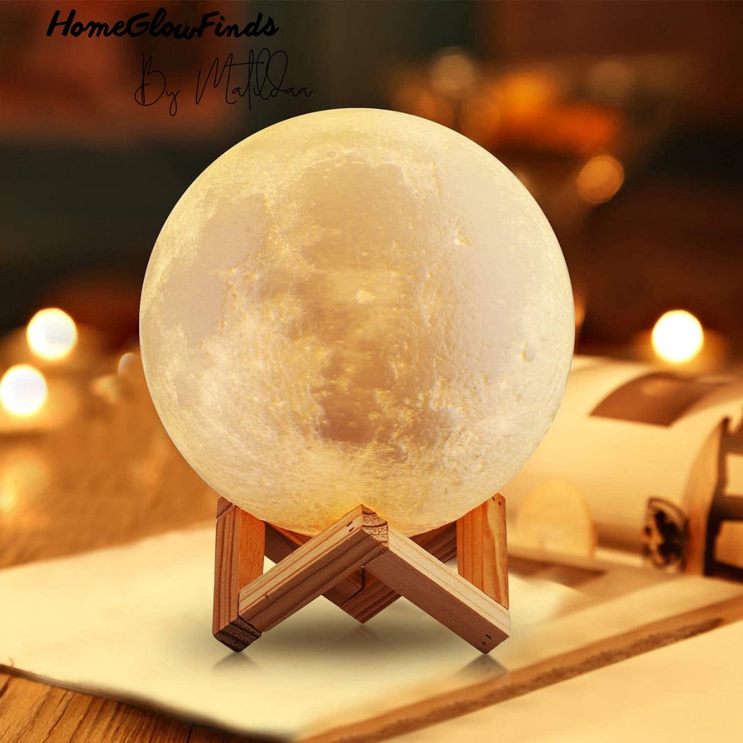 Moon Lamp for Home Modern Gift for Kids Adults LED Mood - Etsy