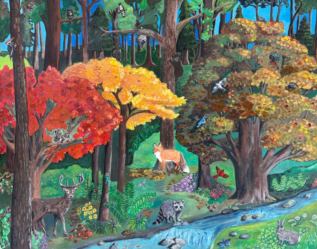 Happy Place Forest Poster (18x24”) - Etsy