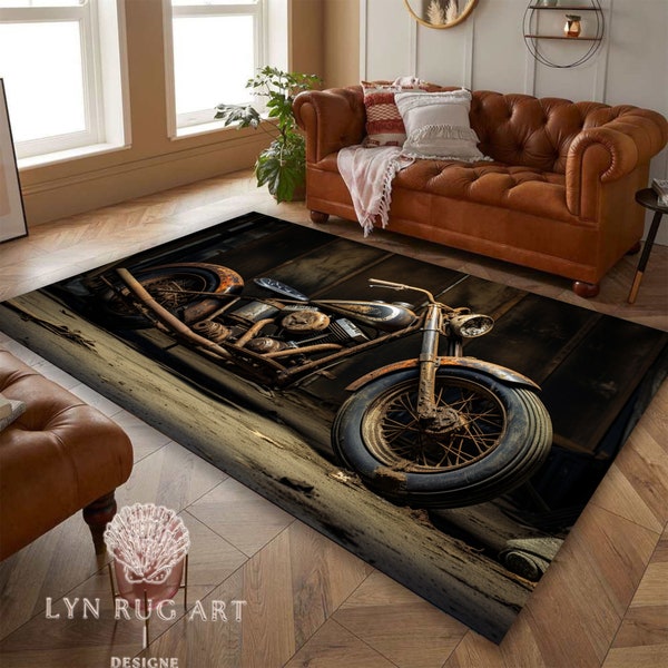 Motorcycle Rug - Etsy