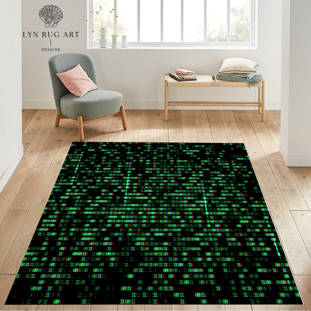 Matrix Art Rug,matrix Rug,for Living Room Rug,fantastic Rug,custom Rug ...