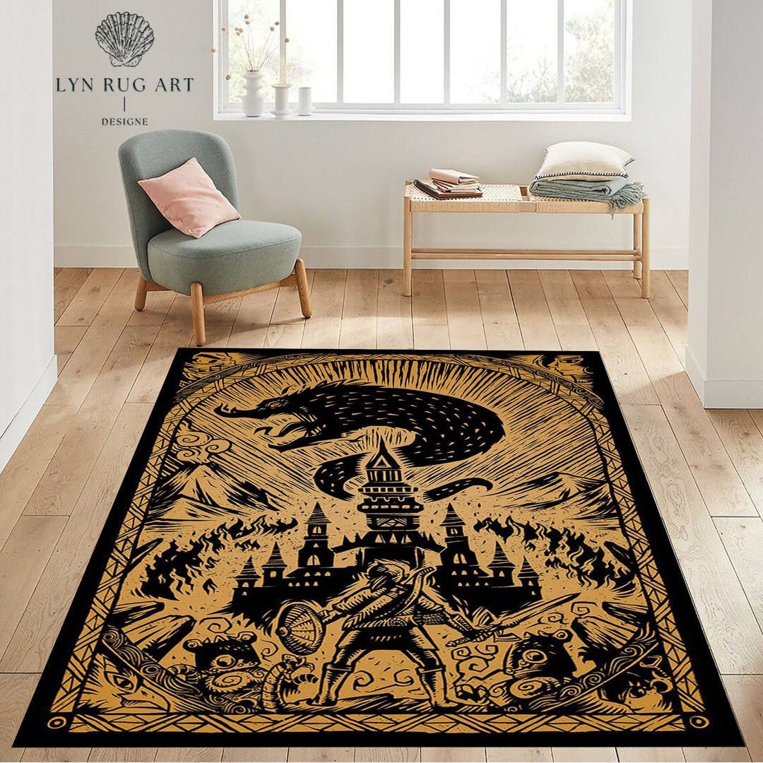 Legend of Zelda Rug, Zelda Rug,zelda Sign Rug, Game Room Rug,gamer Rug ...