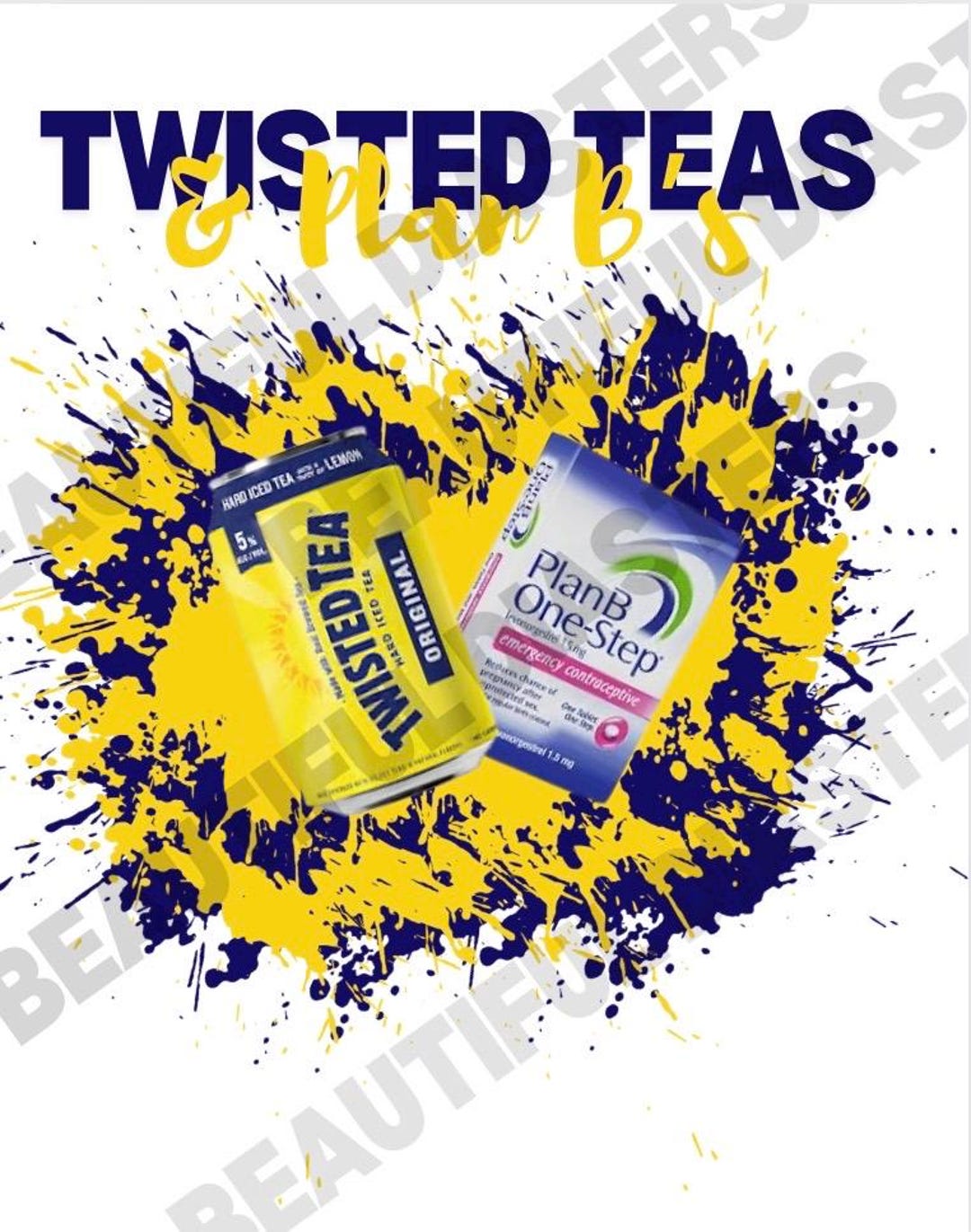 Twisted Tea Funny Template - Etsy