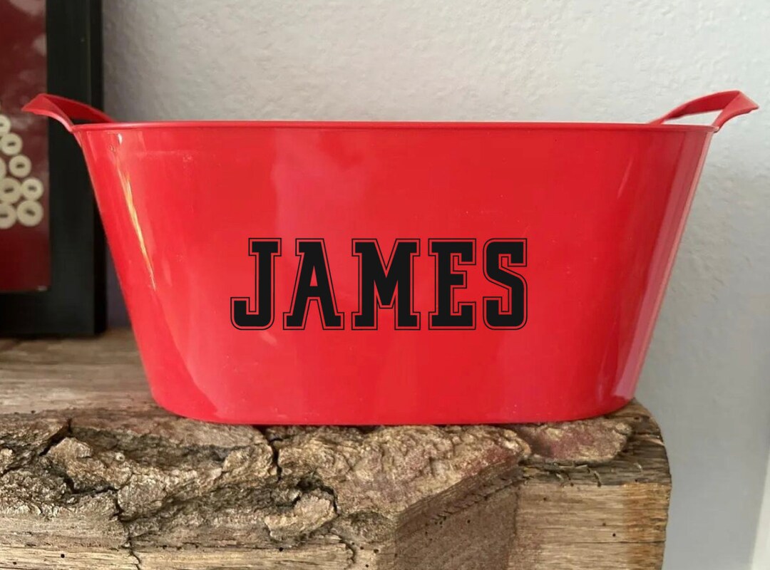 Personalized Name Plastic Graduation Gift Basket, Personalized Senior ...