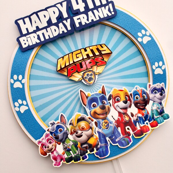 Paw Patrol Custom Cake Topper - Etsy
