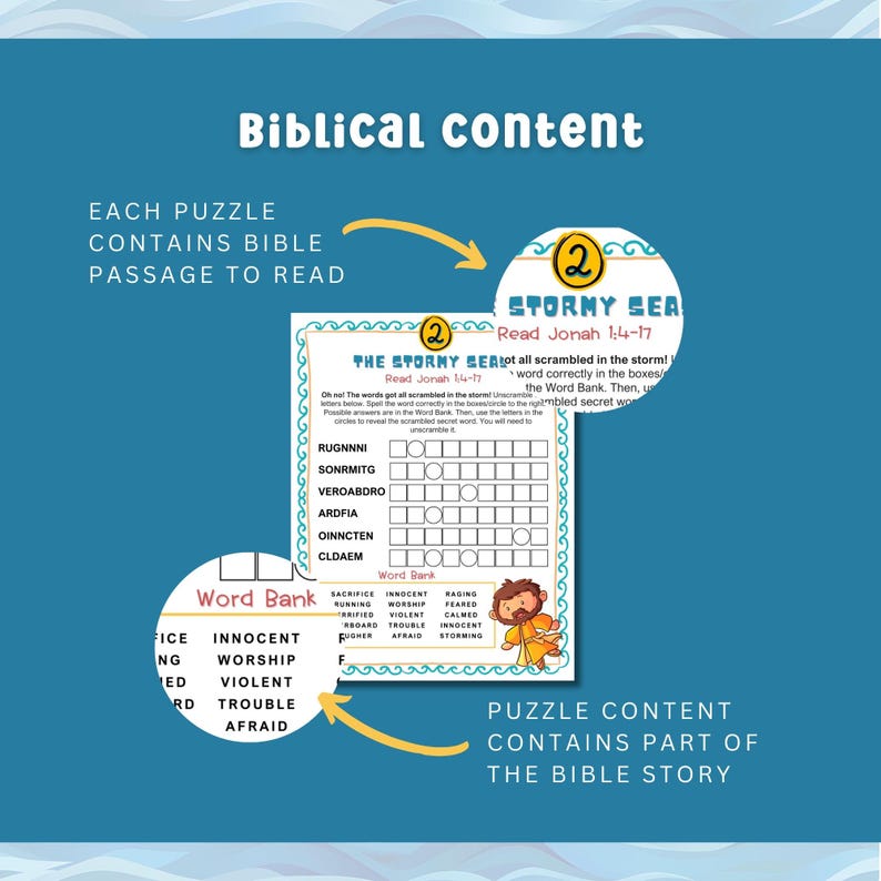 Escape Room Bible Puzzle for Jonah and the Whale Bible Escape Room for ...