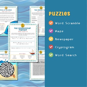 Escape Room Bible Puzzle for Jonah and the Whale Bible Escape Room for ...