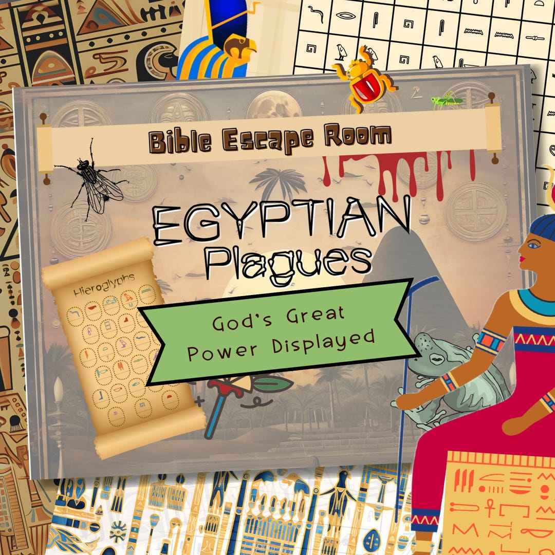 Moses and the 10 Plagues of Egypt Print and Play Bible Escape Room for ...