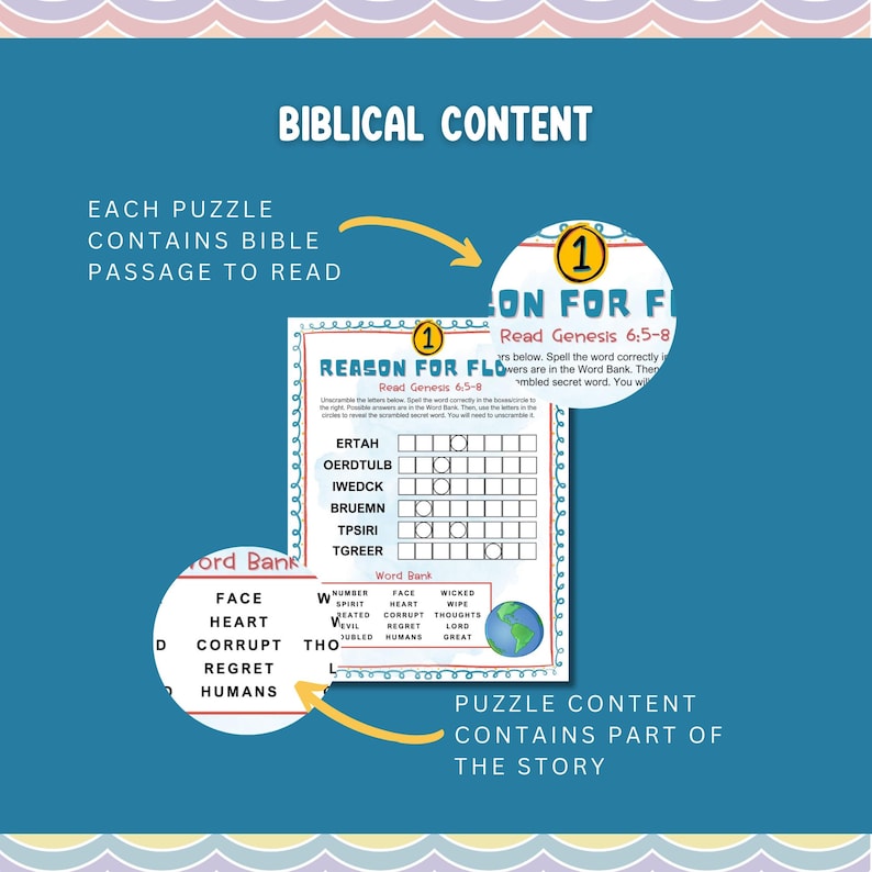 Bible Escape Room for Kids Noah's Ark Escape Room Genesis Escape Room ...