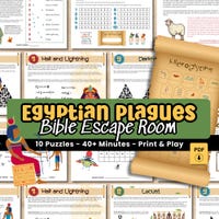 Escape Room Kids, Bible Escape Room Digital Prints, Ten Commandments ...