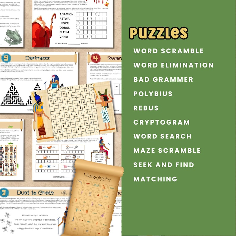 Printable Bible Escape Room Puzzle Game for Family Game Night Instant ...