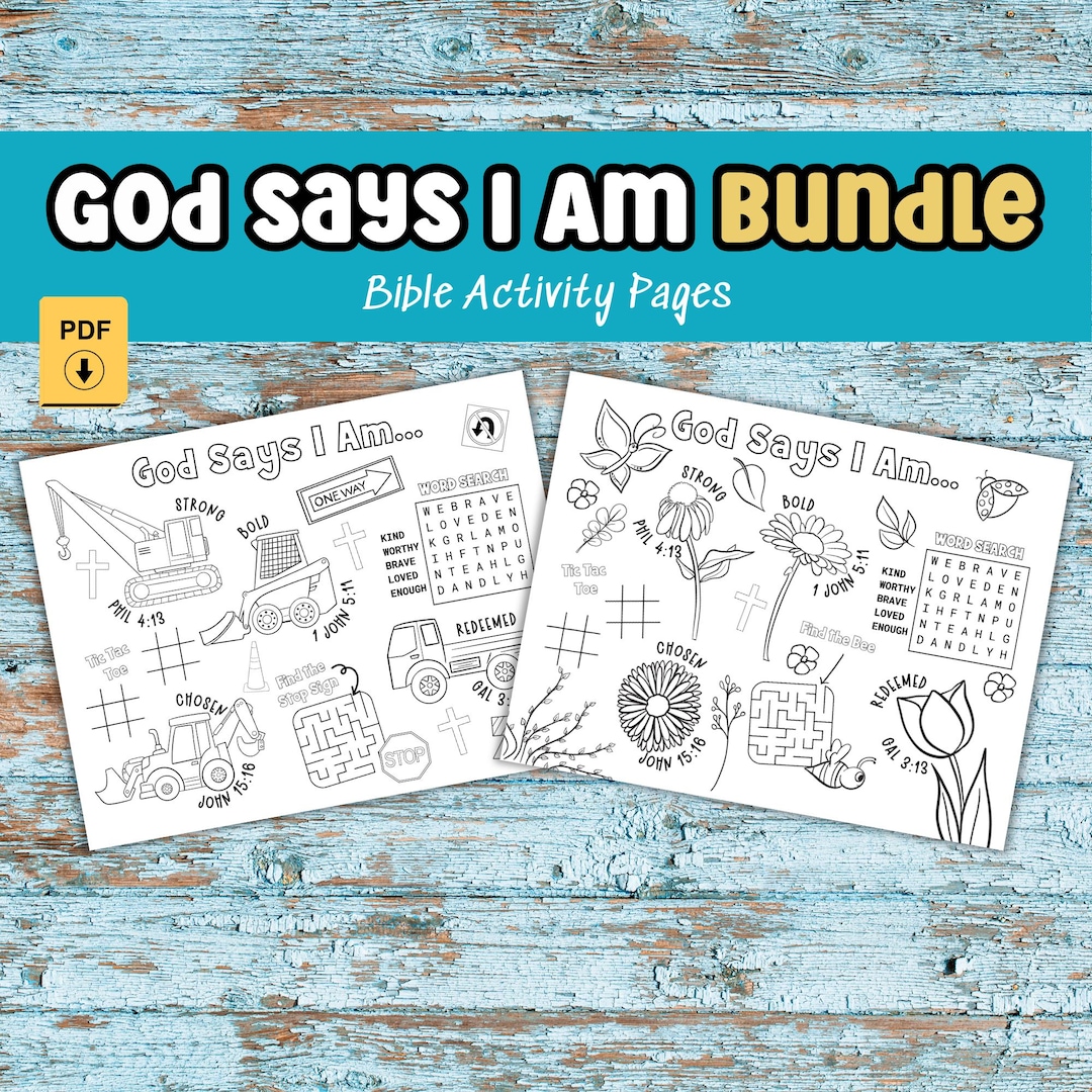 Kids Activities Printable Bible Activity Homeschool Coloring Activity ...