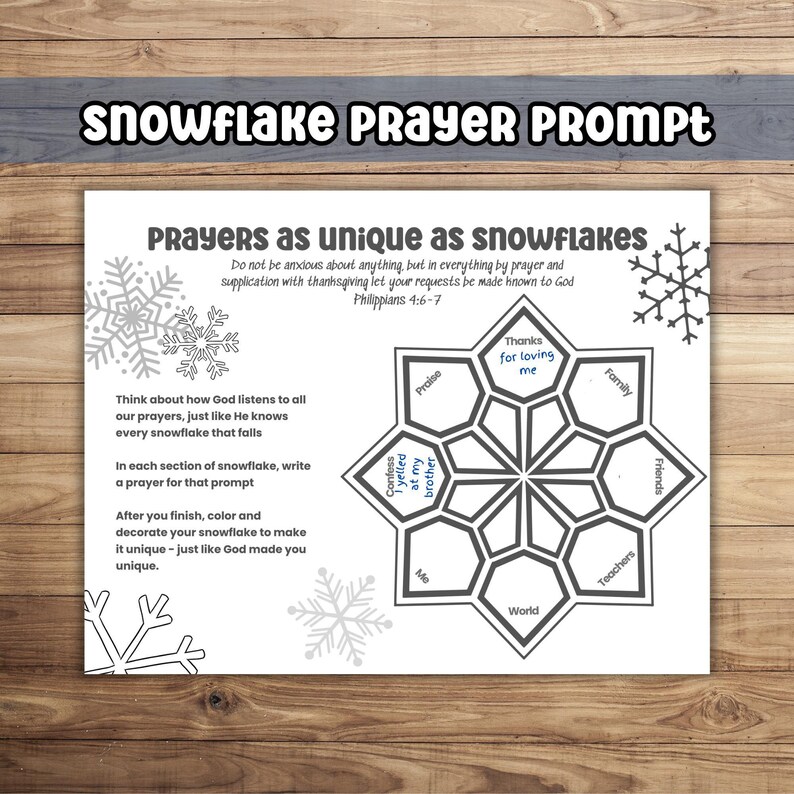 Winter Bible Activity Sheet Printable Sunday School Classroom Resource ...