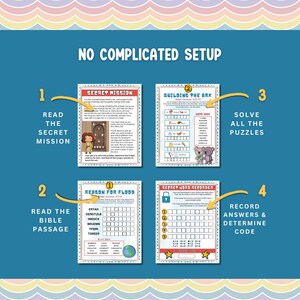 Bible Escape Room for Kids Noah's Ark Escape Room Genesis Escape Room ...